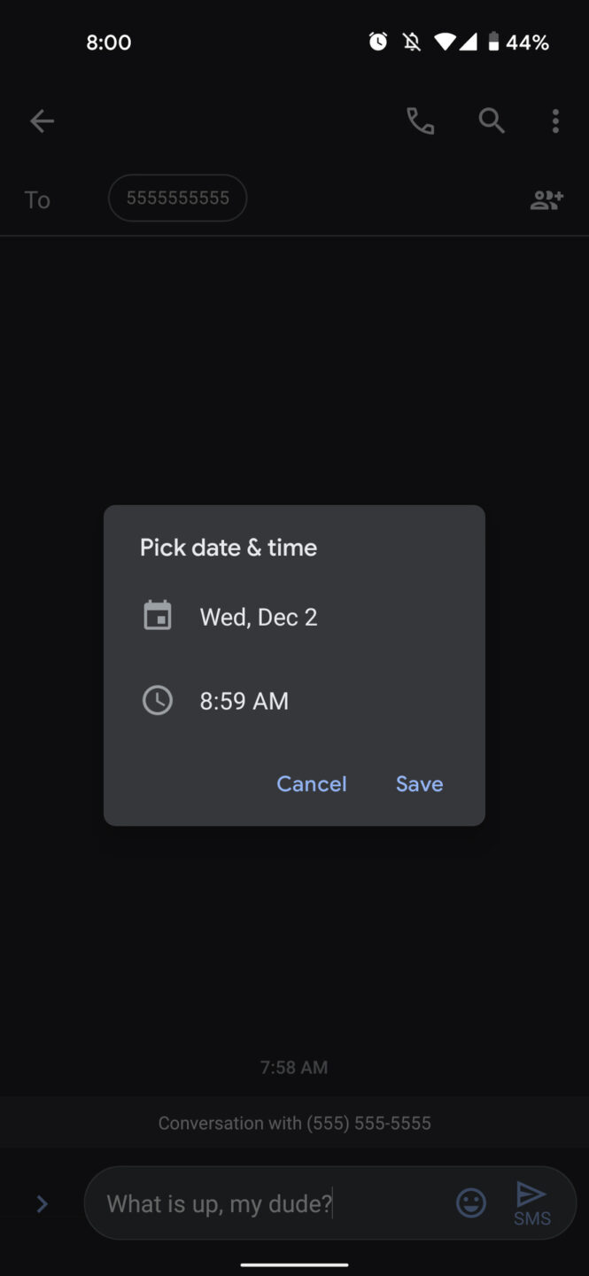 How to schedule a text with Google Messages - Android Authority