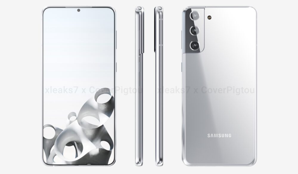 Leak: Samsung Galaxy S21 Plus design arrives in shiny silver colorway