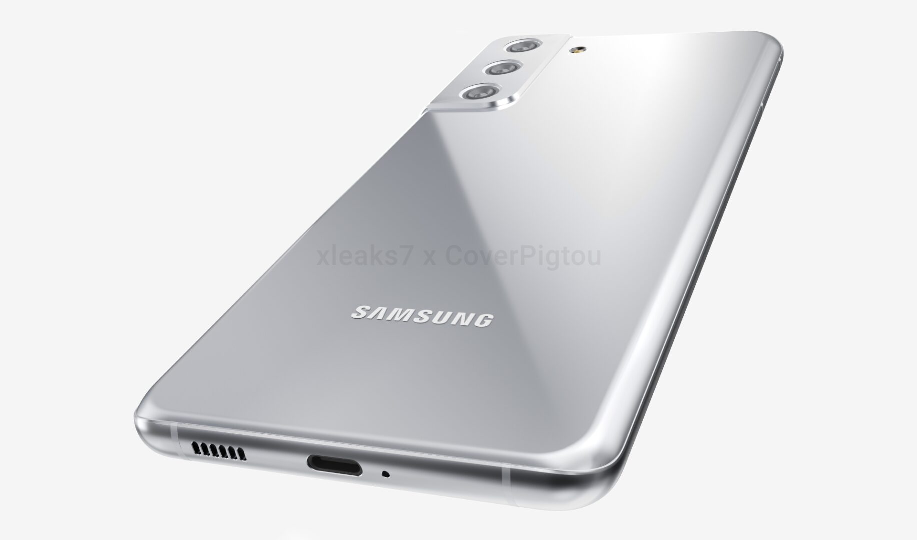 Leak: Samsung Galaxy S21 Plus design arrives in shiny silver colorway