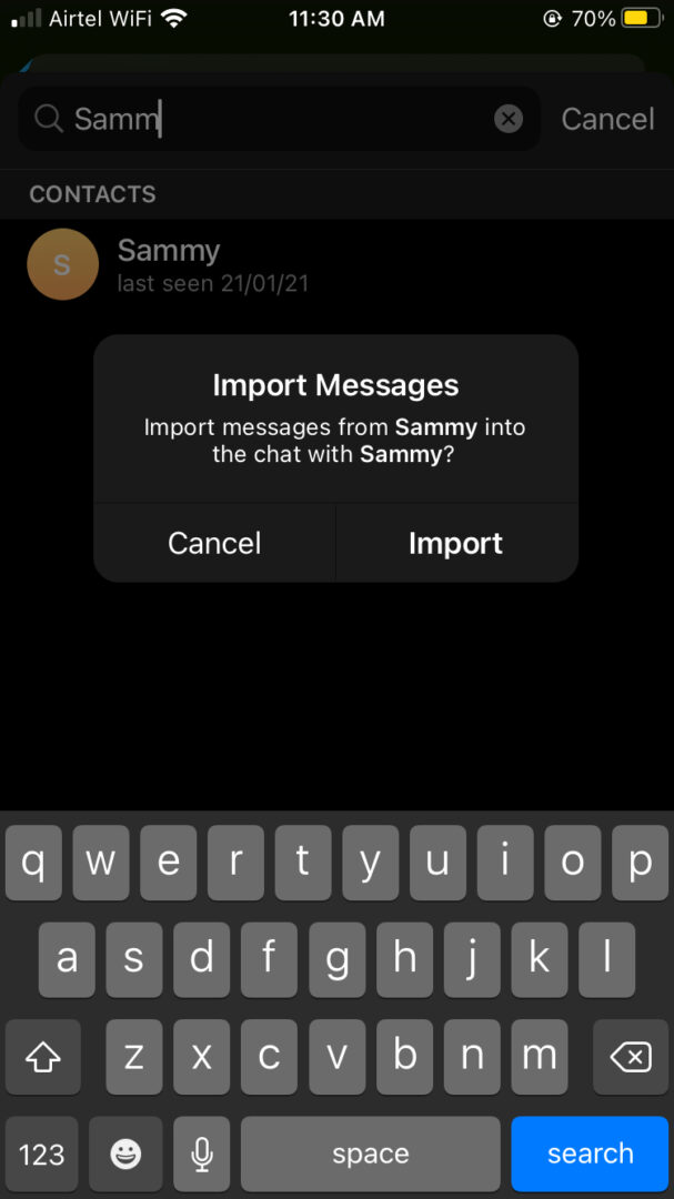Telegram now lets you import your WhatsApp chat history