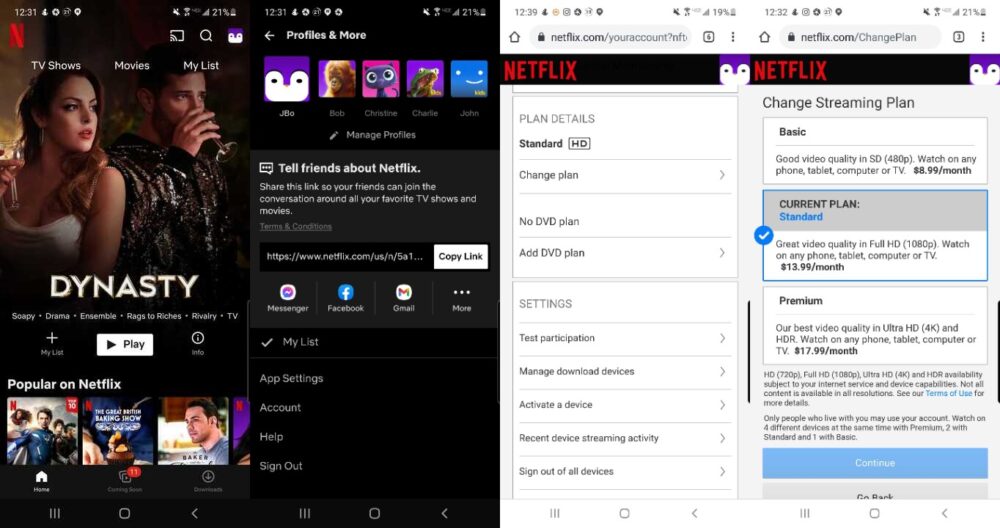 Here's how to change your Netflix plan - Android Authority