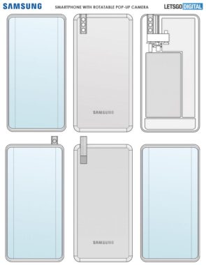 Samsung patents weird rotating pop-up camera system for selfie lovers