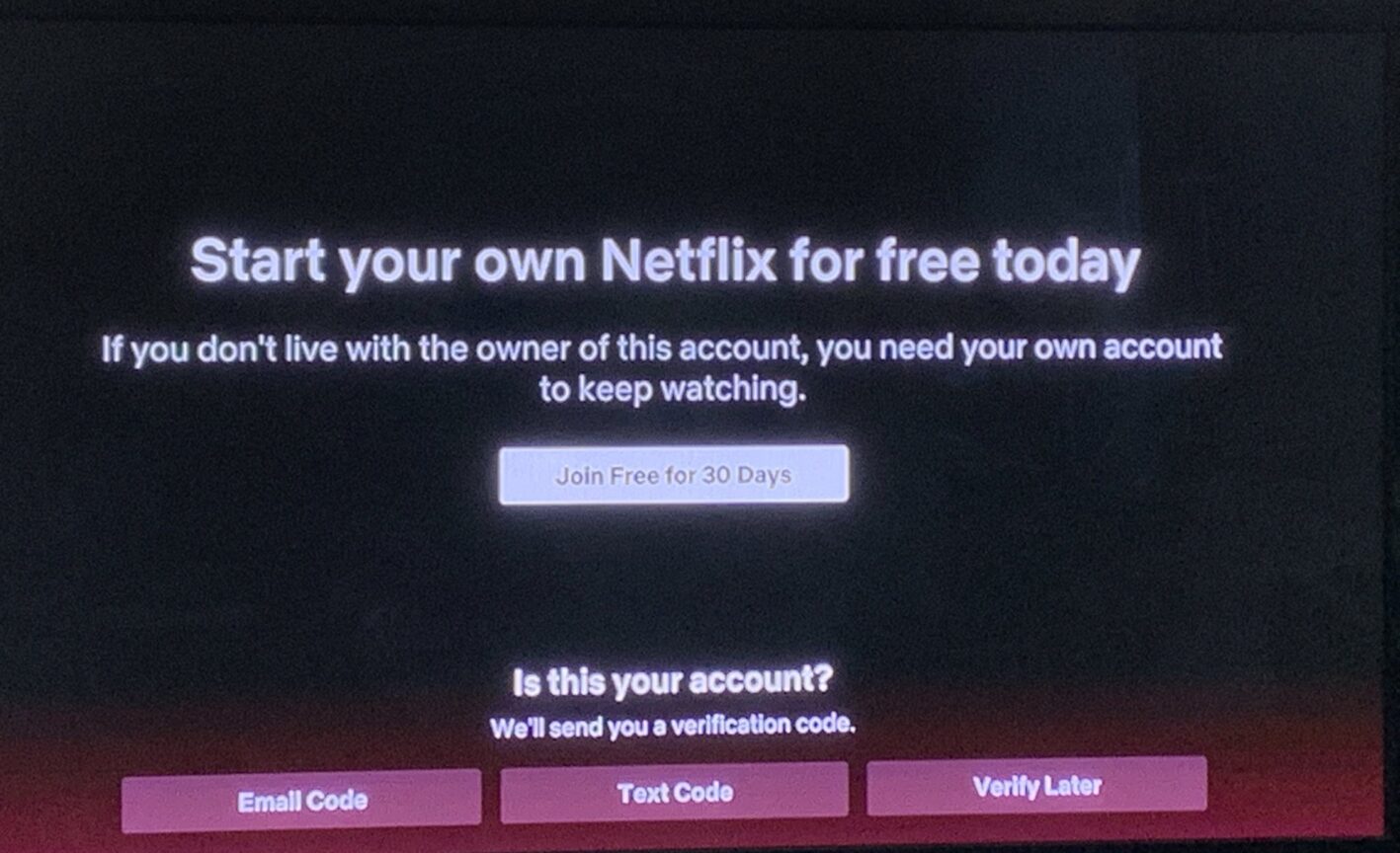 Netflix test indicates account sharing could be coming to an end