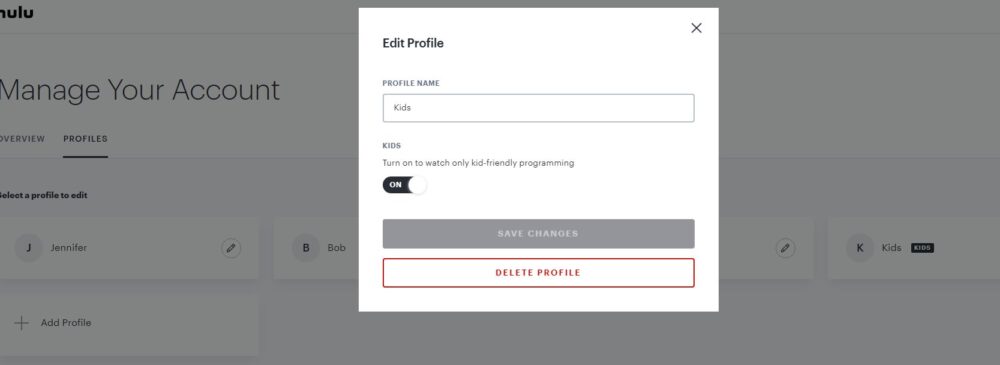 Hulu profiles: How many you can have, how to add or remove them
