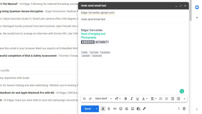 How to recall an email in Gmail: Step-by-step - Android Authority