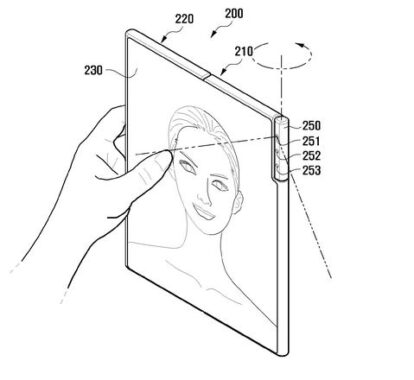 Samsung patents rotating camera design for foldable phones