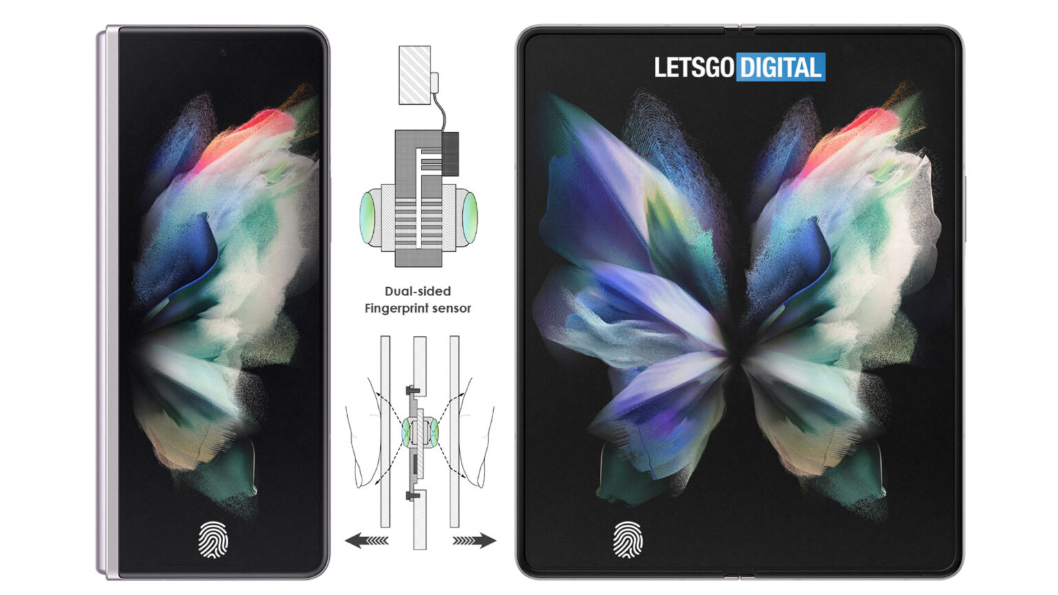 Samsung patents dual-sided in-display fingerprint sensor for foldables