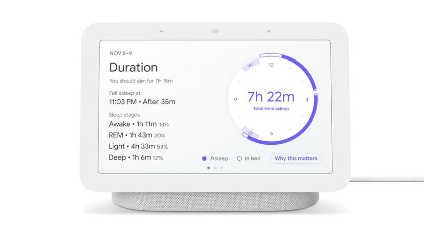 Google Nest Hub (2nd Gen) gains sleep stages and Sleep Sensing pricing