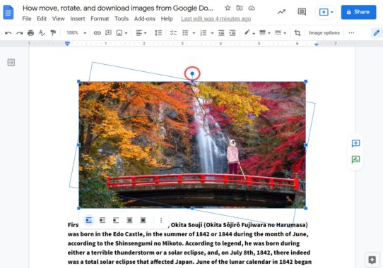 How to flip an image in Google Docs - Android Authority