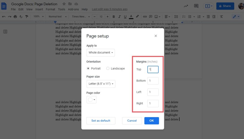 How to delete a page in Google Docs - Android Authority