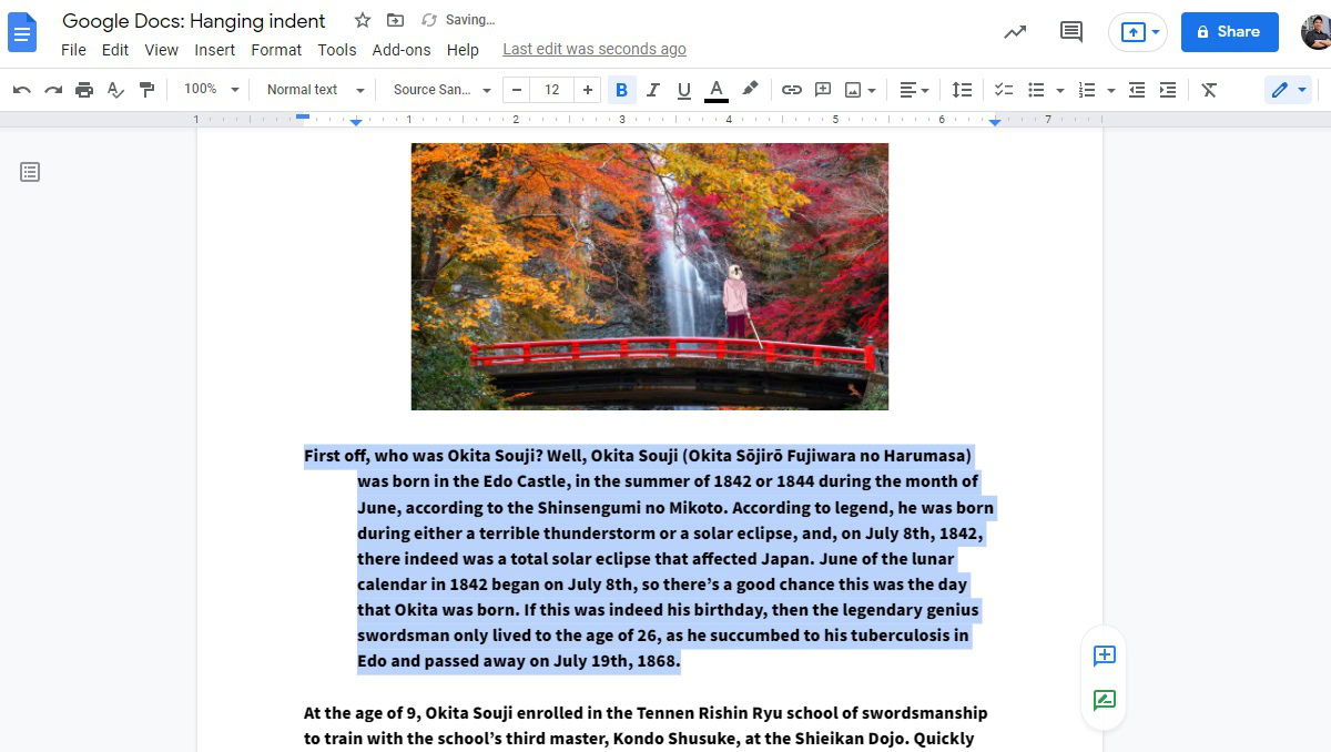 How To Do A Hanging Indent On Google Docs Android Authority How To Do A Hanging Indent On Google Docs Android Authority