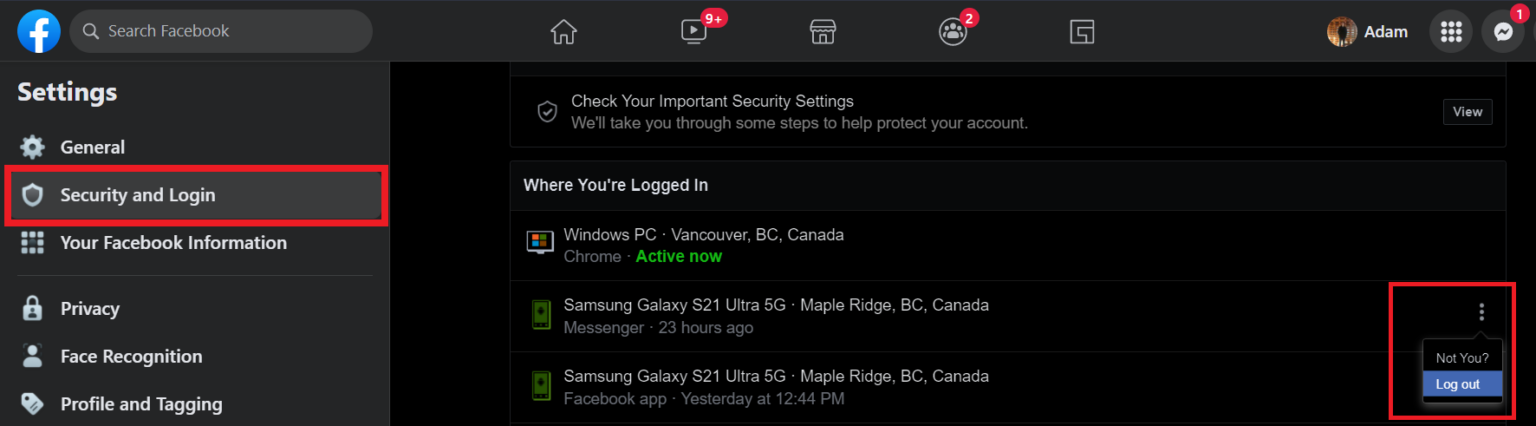 How to log out of Facebook on all devices - Android Authority