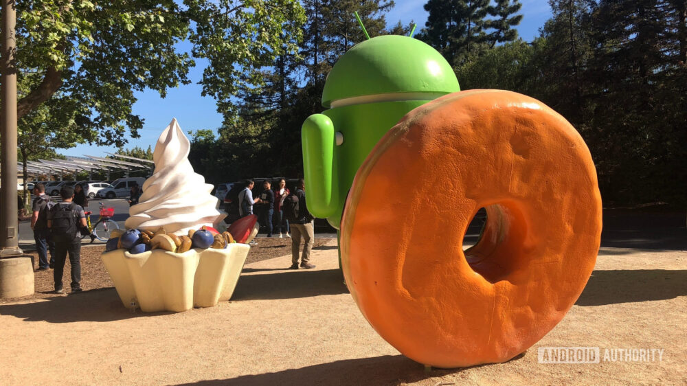 Google's Android statues are gone (for now) - Android Authority