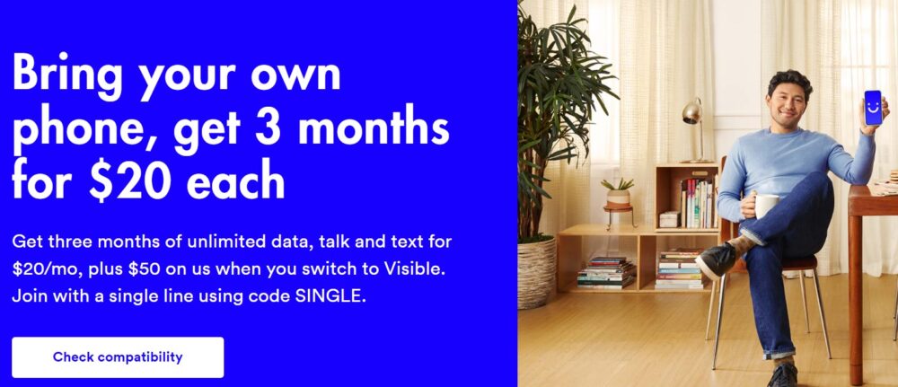 Visible Deal Get 50 Off The Unlimited Plan For 3 Months Android