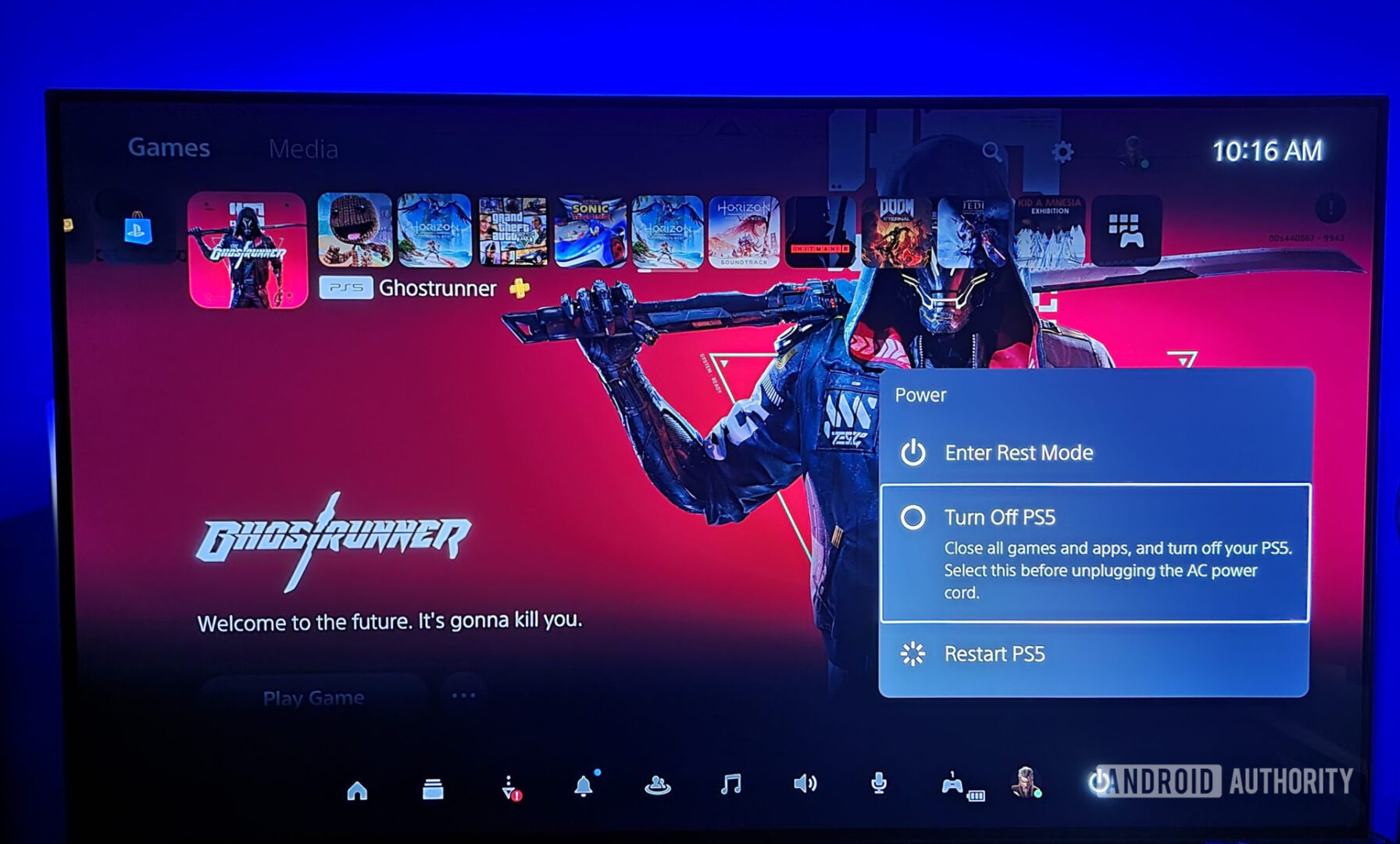 How to turn off the PS5 console or put it in rest mode - Android Authority