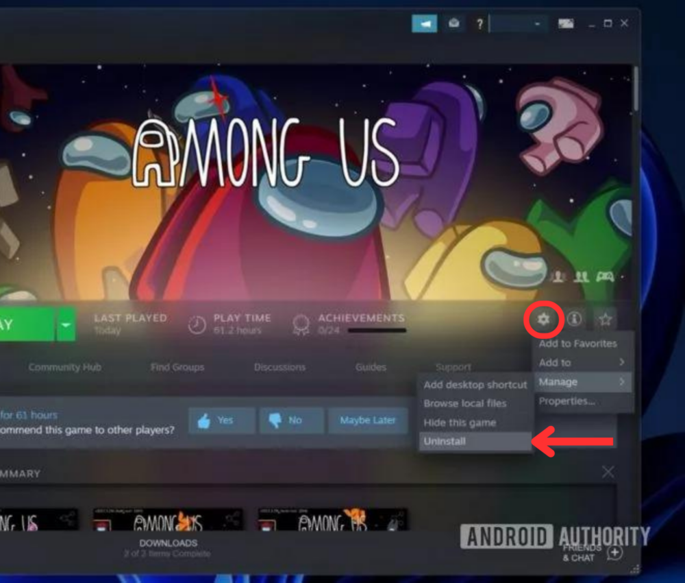 How to fully uninstall games from Steam - Android Authority