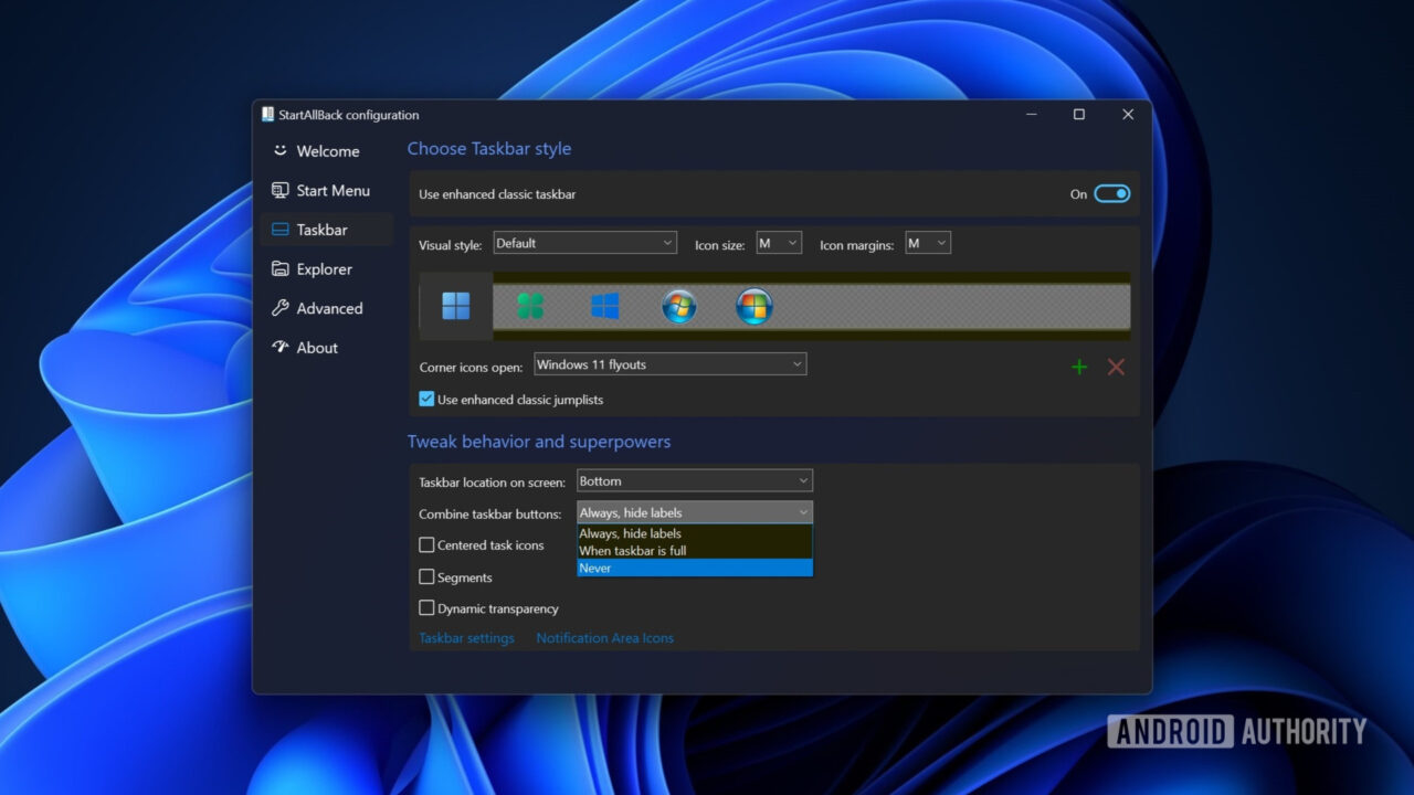 How to ungroup icons on the taskbar in Windows 11 - Android Authority