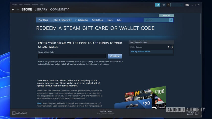 Steam gift cards: What they are and how they work - Android Authority