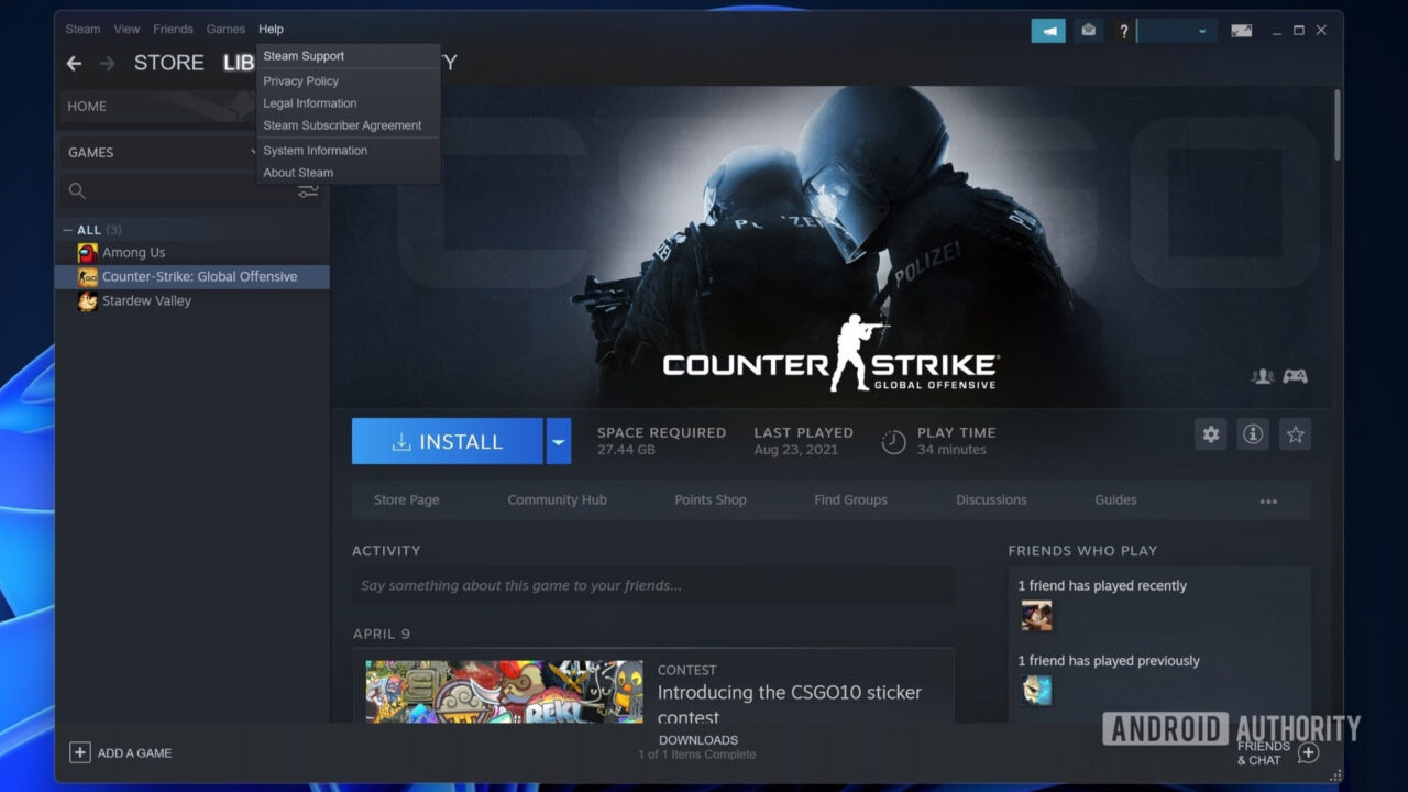 How to fully uninstall games from Steam - Android Authority