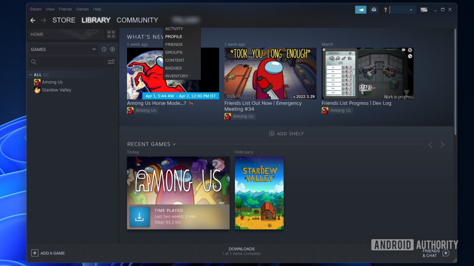 How to hide Steam games and profile activity - Android Authority