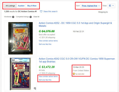 How to see sold items on eBay to set the right price - Android Authority