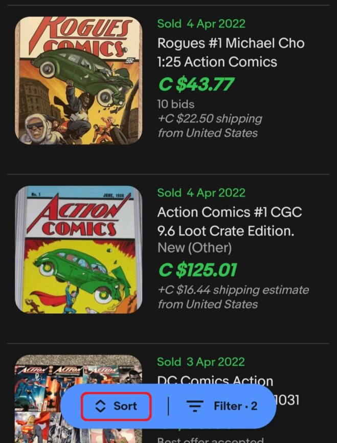 How to see sold items on eBay to set the right price - Android Authority