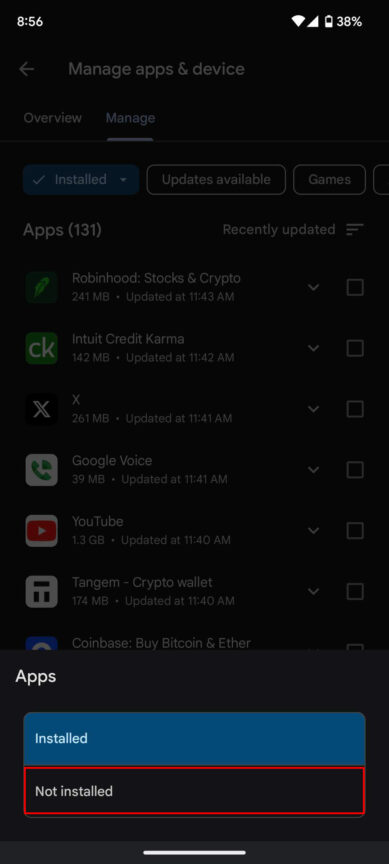 How To Find Purchased Apps On The Google Play Store Android Authority