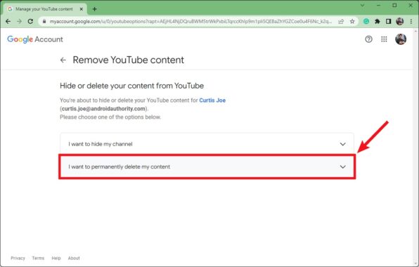 How to delete your YouTube account or channel - Android Authority