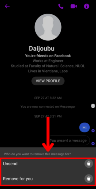 How to use Facebook Messenger's unsend feature - Android Authority