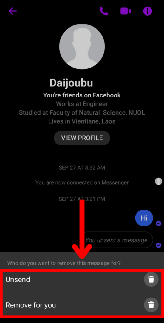 How to use Facebook Messenger's unsend feature - Android Authority