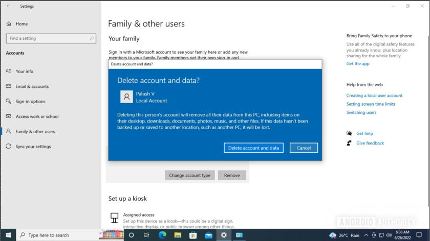 How to delete an administrator account in Windows - Android Authority