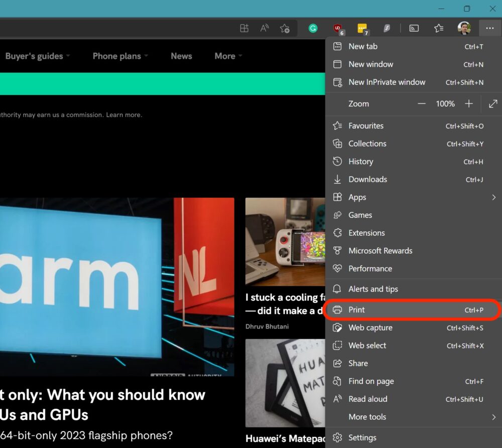 How to save a webpage as a PDF file - Android Authority