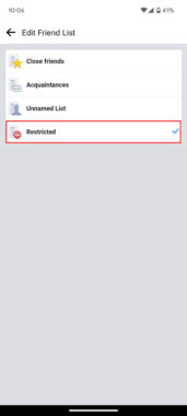 What is a Facebook Restricted list and how to use it - Android Authority