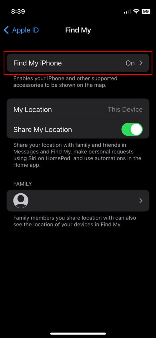 How to turn off your phone's Find My Device feature