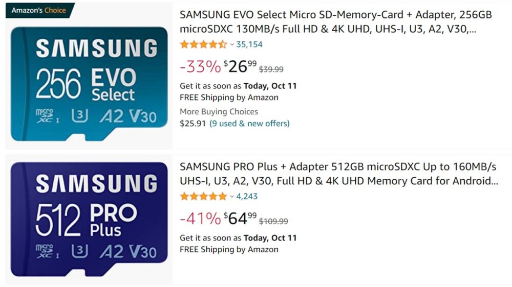 Pick up Samsung storage devices at Prime Early Access prices