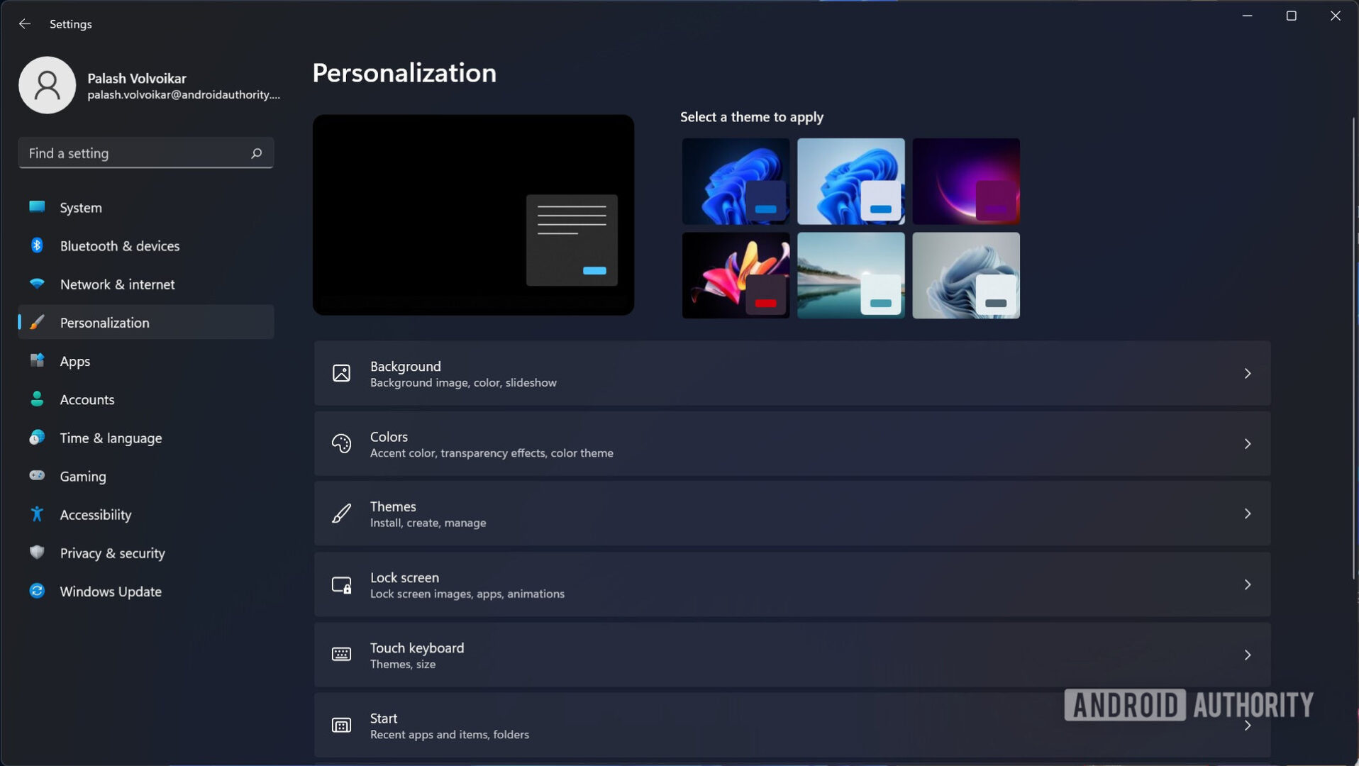 How to use themes in Windows 11 for a more personal desktop experience
