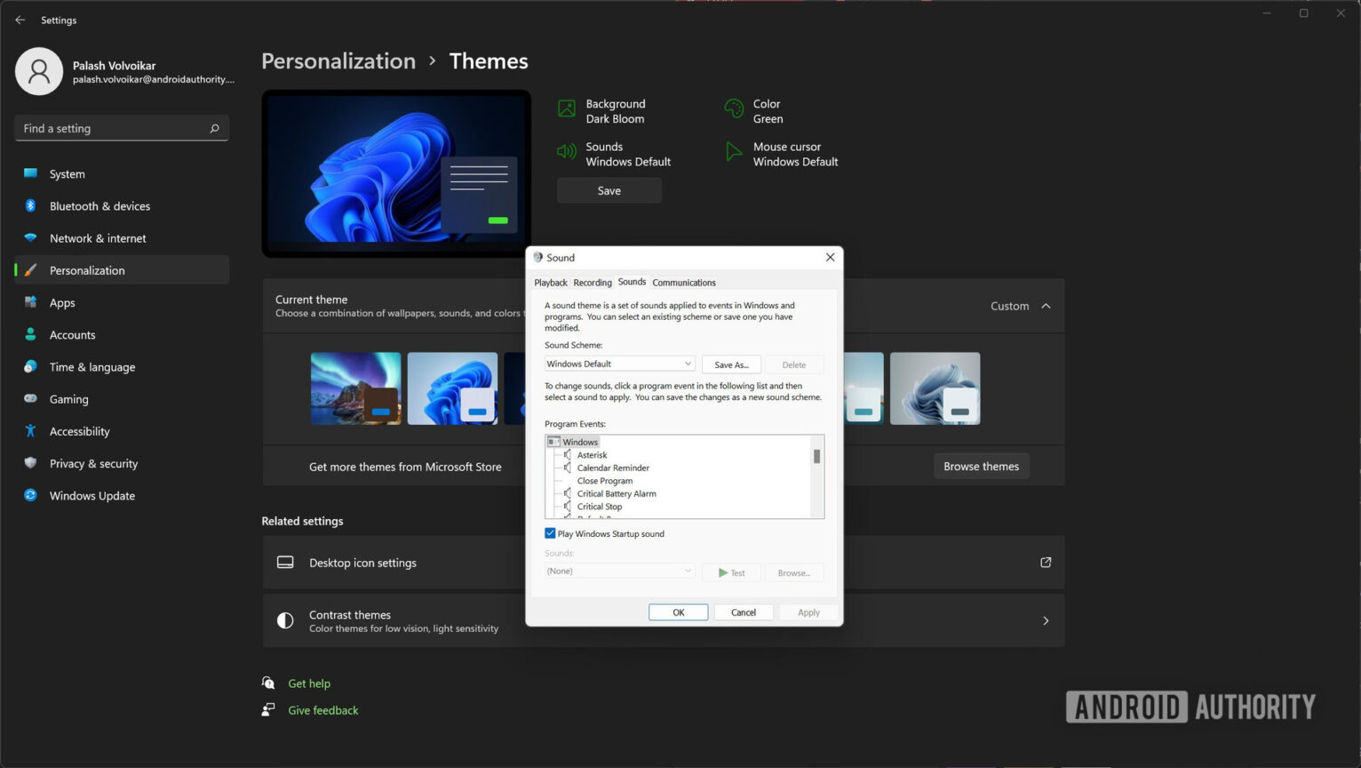 How to use themes in Windows 11 for a more personal desktop experience