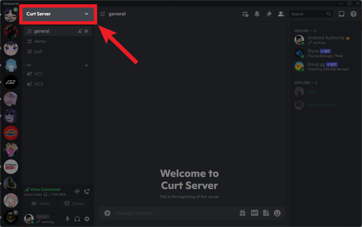 How To Change The Name Of Your Discord Server Android Authority