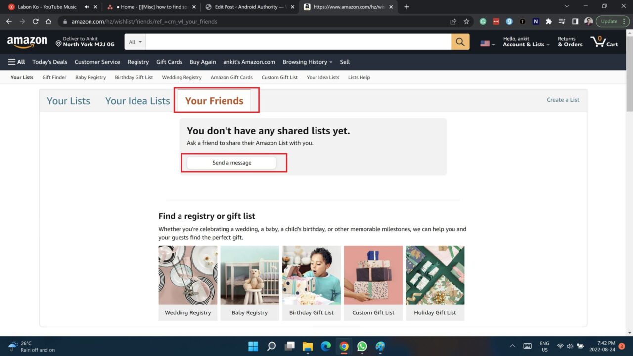 How to find someone's Amazon wishlist - Android Authority