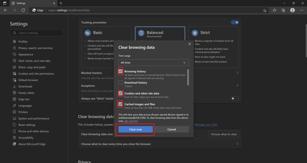 How to clear the cache in Microsoft Edge - Android Authority