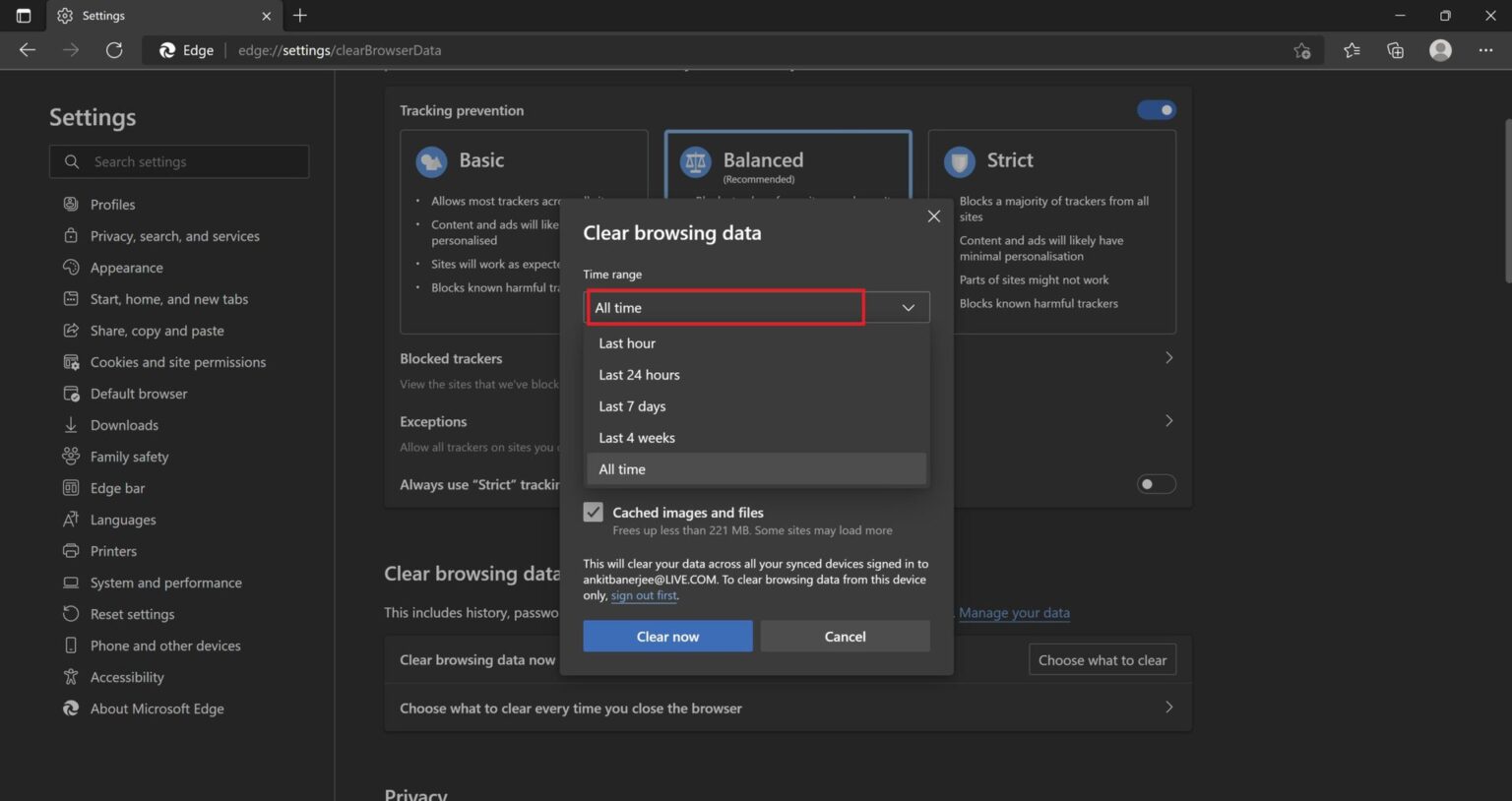 How to clear the cache in Microsoft Edge - Android Authority