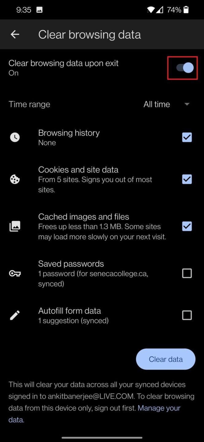 How to clear the cache in Microsoft Edge - Android Authority
