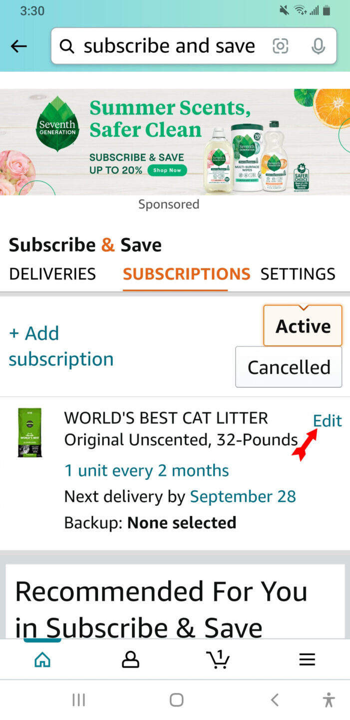How to cancel or change your Amazon Subscribe & Save orders