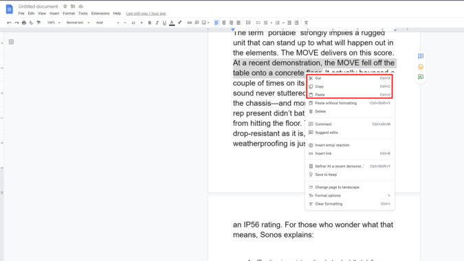 How to copy and paste in Google docs - Android Authority