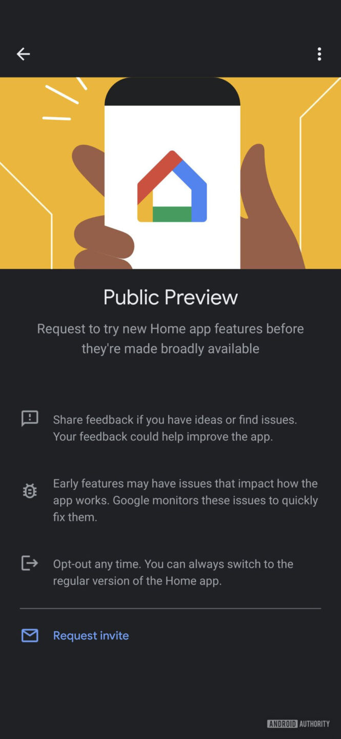 Google's preview program will give early access to new Home app ...