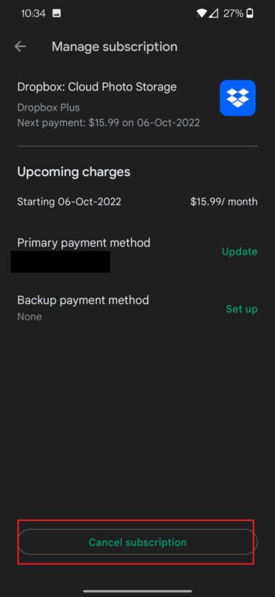 How to cancel your Dropbox subscription - Android Authority