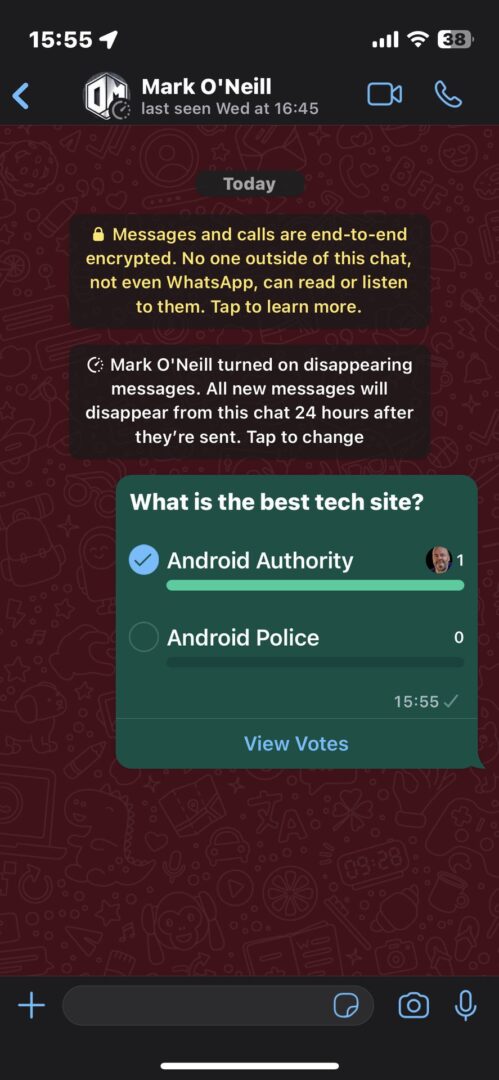 How to create a poll and share it on WhatsApp - Android Authority