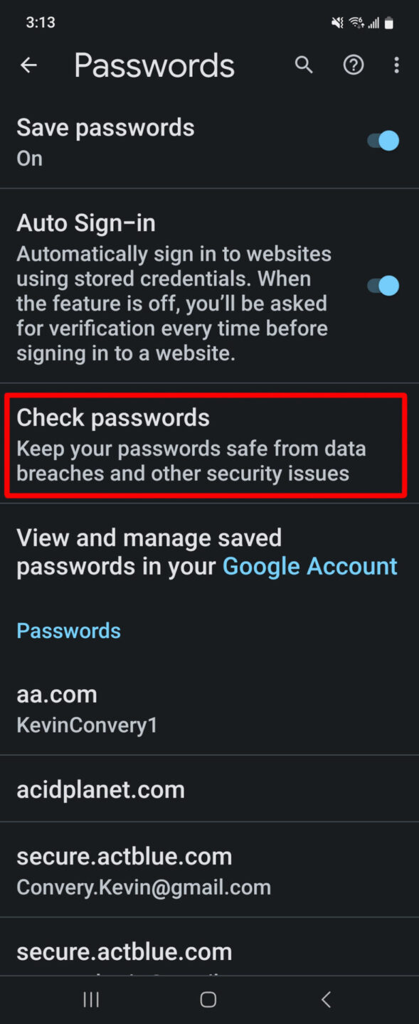 How to manage your saved passwords in Android - Android Authority