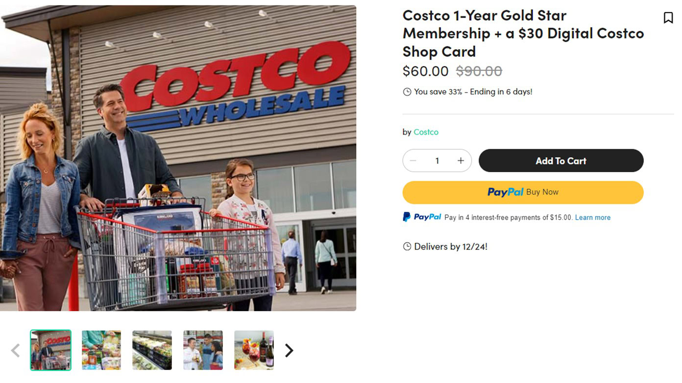 Costco Offer Get A 30 Shop Card With A 1 year Gold Star Membership Costco Offer Get A 30 Shop Card With A 1 year Gold Star Membership