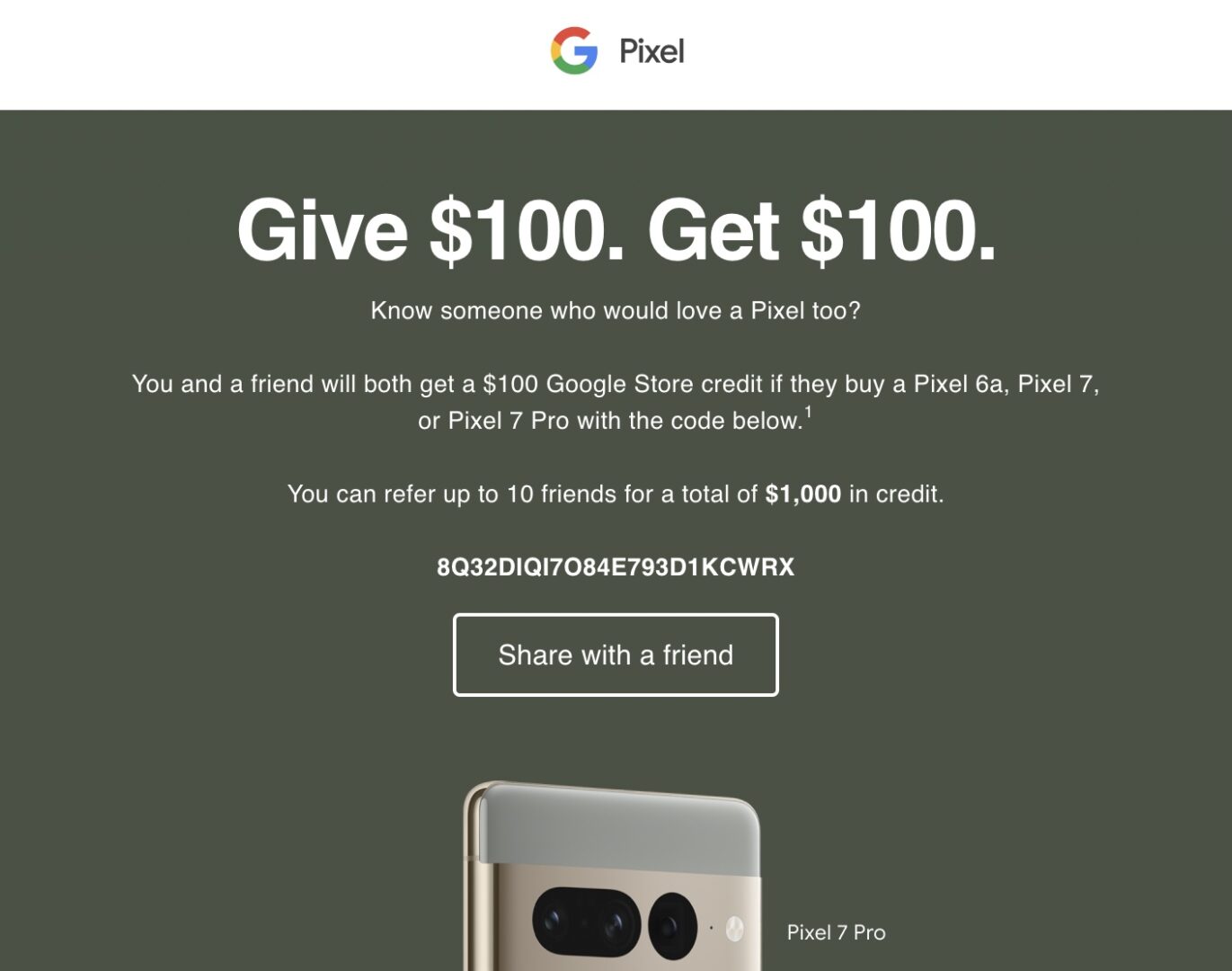 Google's new Pixel referral program can make you a sweet $1,000
